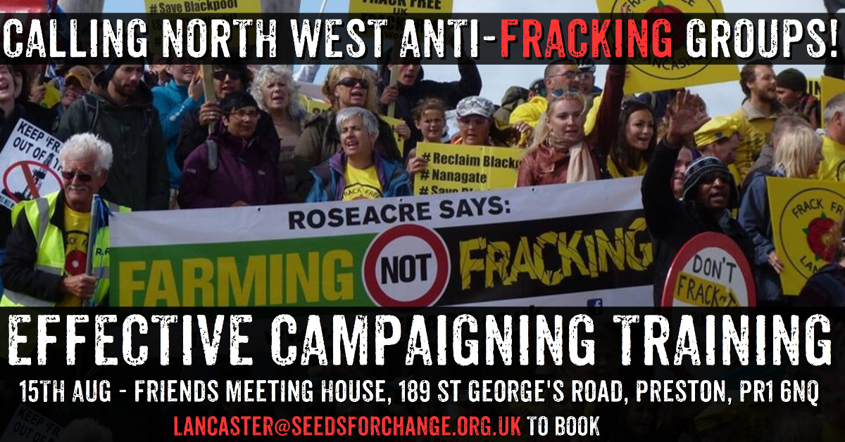 Effective Campaigning Training For North West Anti-Frackers – Book ...
