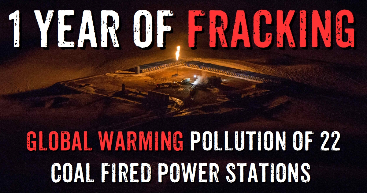 5.3 billion pounds of methane released by fracking industry in a single ...
